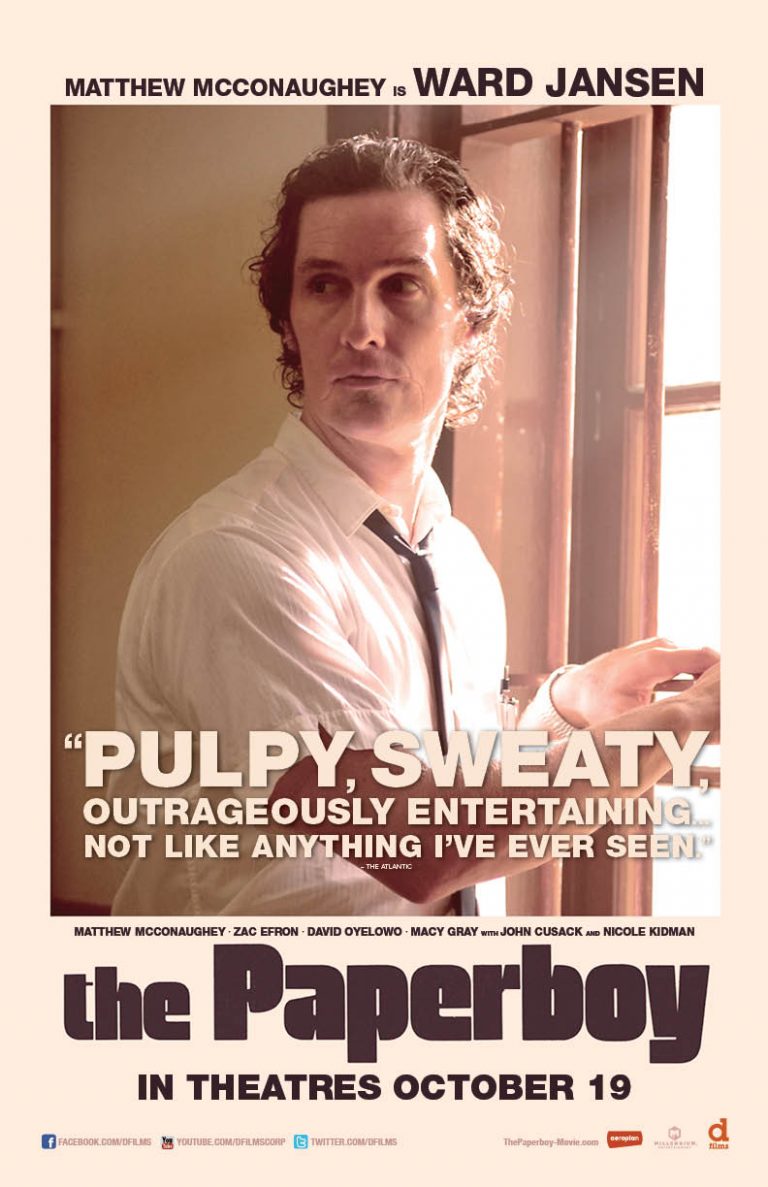4 New Character Posters For THE PAPERBOY! - FilmoFilia