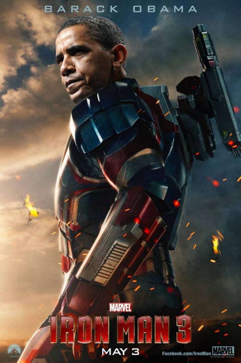 IRON MAN 3 New Posters: Don Cheadle, Barack Obama & Vladimir Putin!