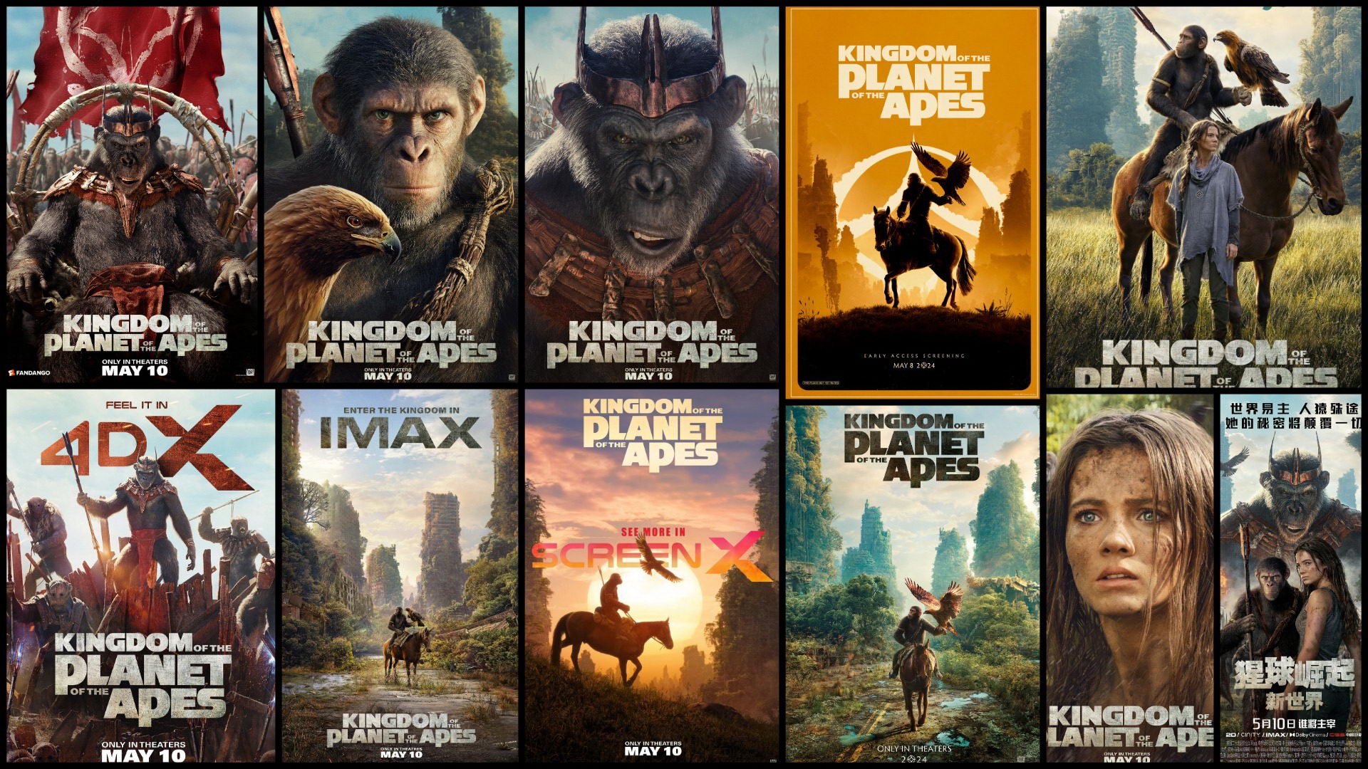 Kingdom of the Planet of the Apes All Posters - FilmoFilia
