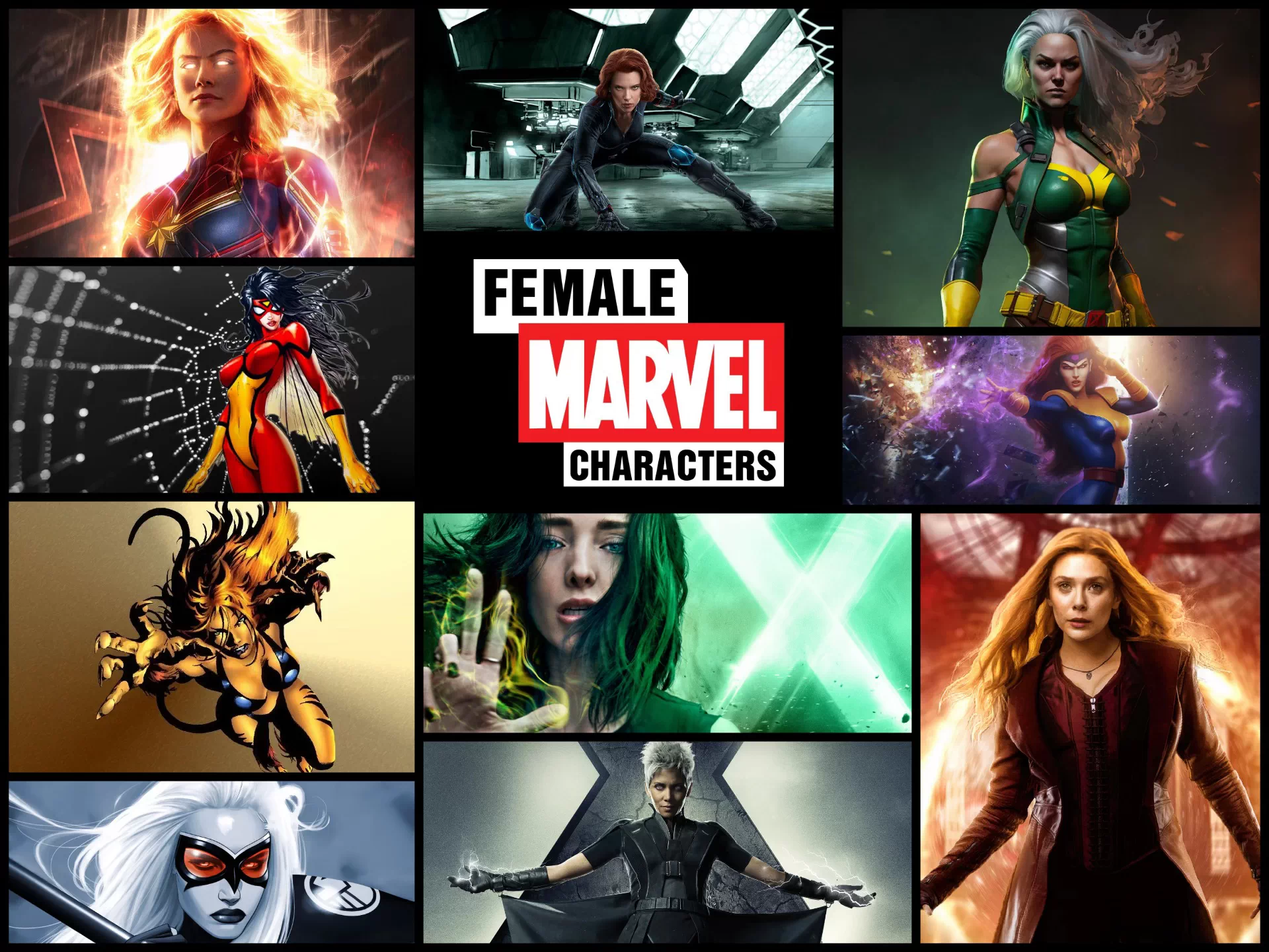 Top 10 Female Marvel Characters - FilmoFilia