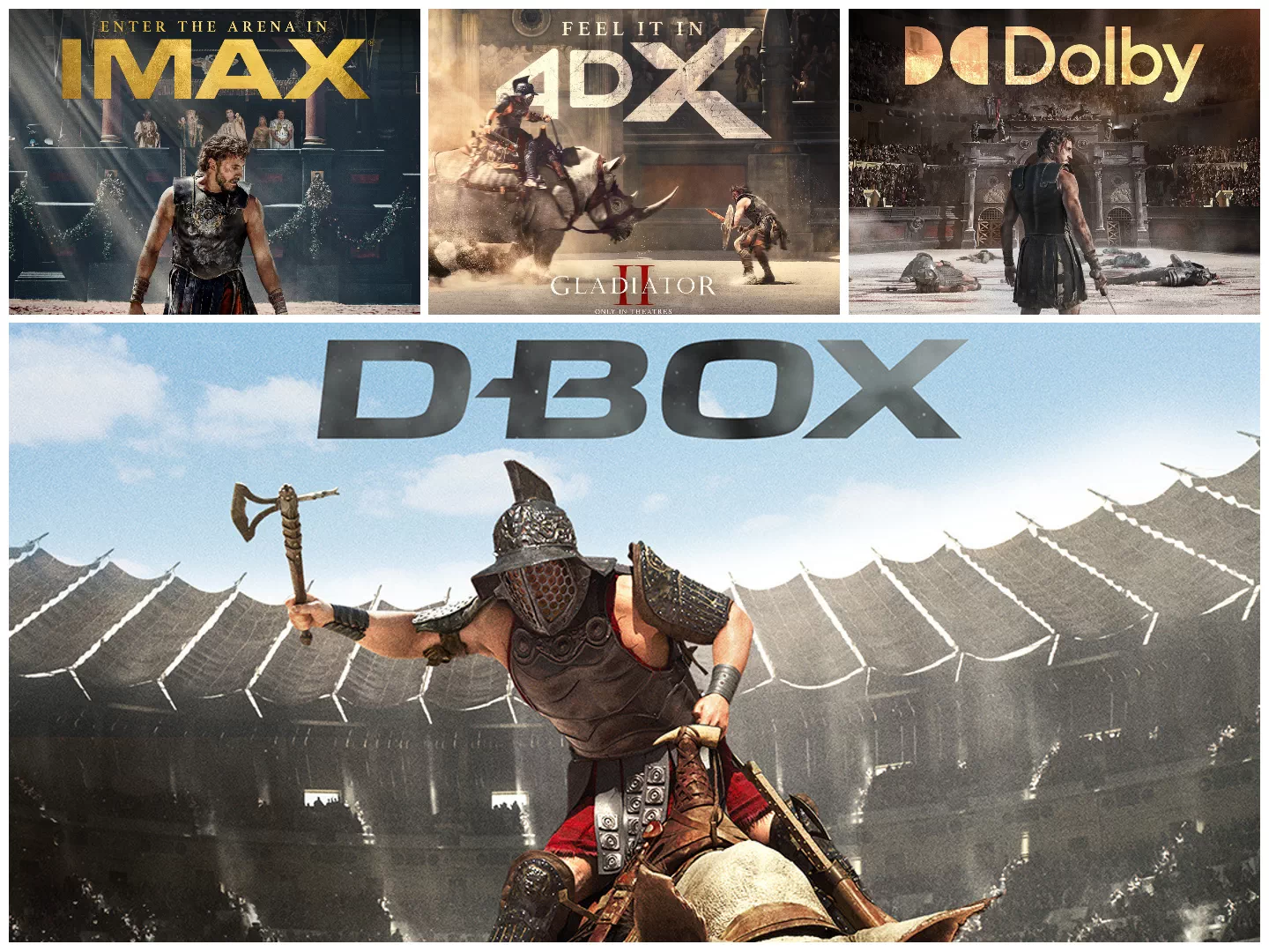 Gladiator II Posters Stun: Prepare for the Epic IMAX, 4DX, and Dolby Experience - FilmoFilia