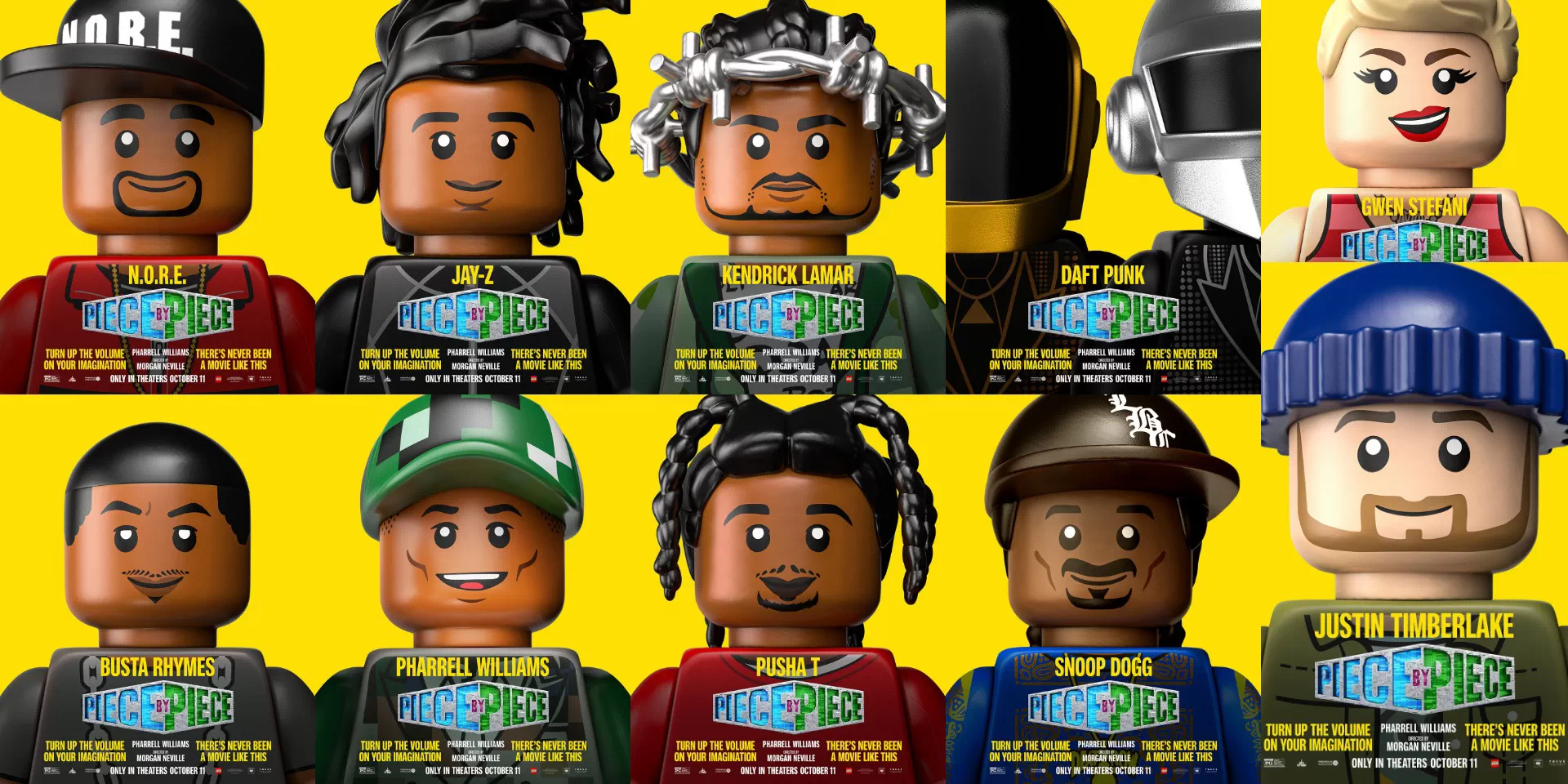 'Piece By Piece' Character Posters