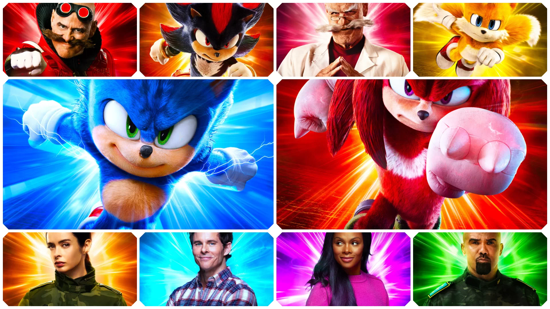 12 New Character Posters Unveiled for 'Sonic the Hedgehog 3'