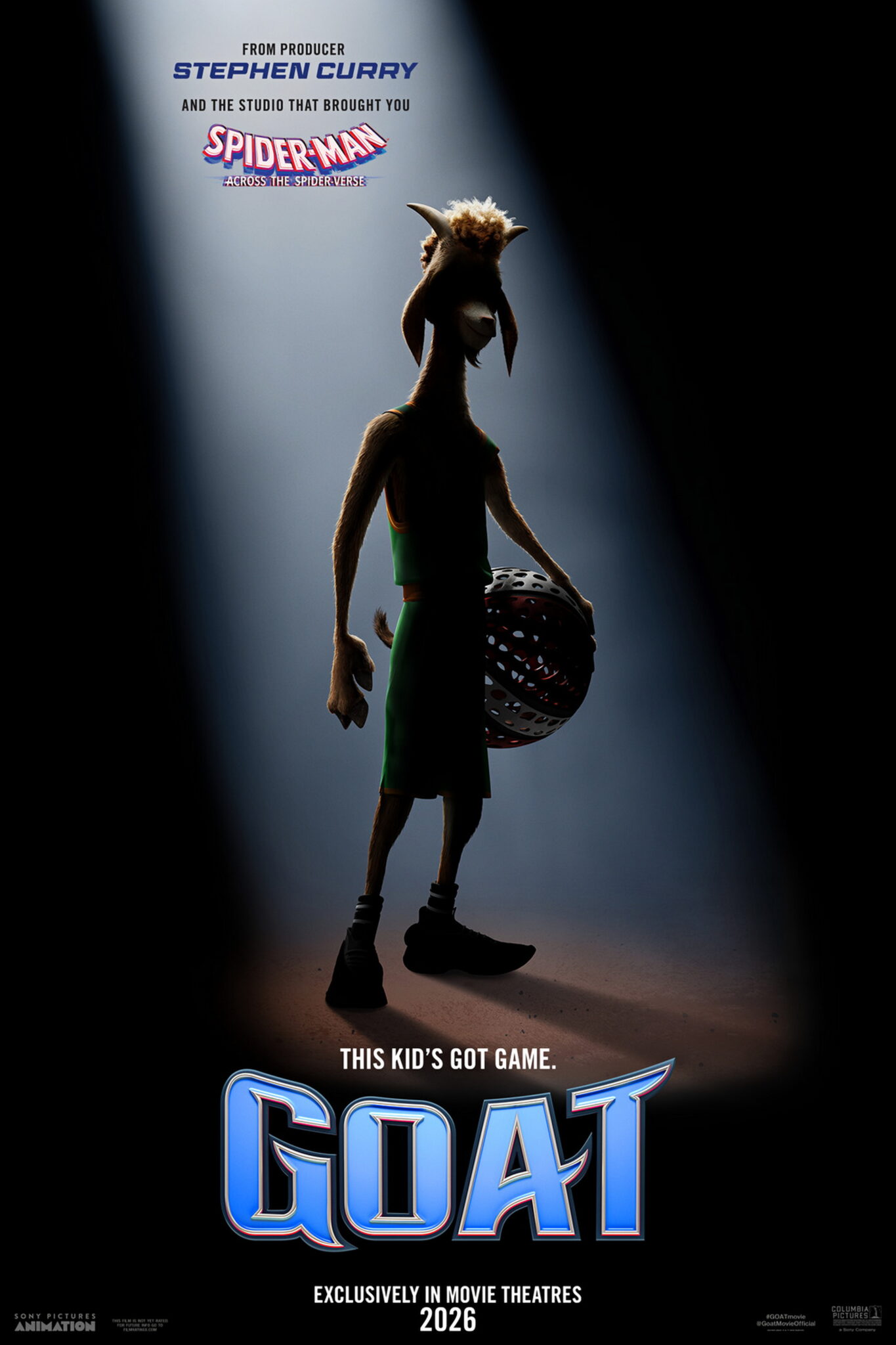 GOAT Movie 2026: Curry & Spider-Man Studio Collab