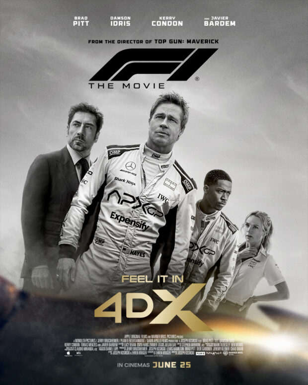 F1 Movie Posters Reveal Pitt and Drama