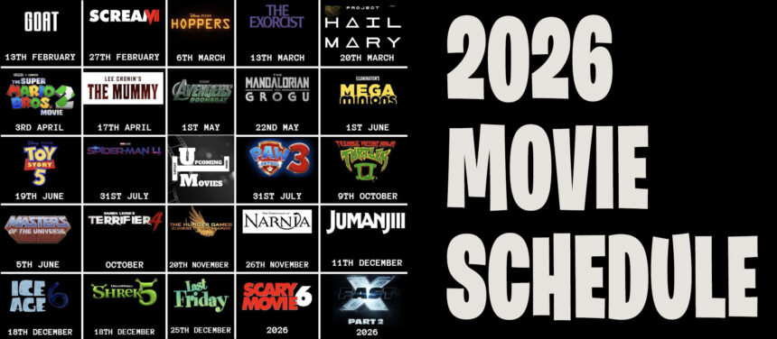 2026 Movie Schedule