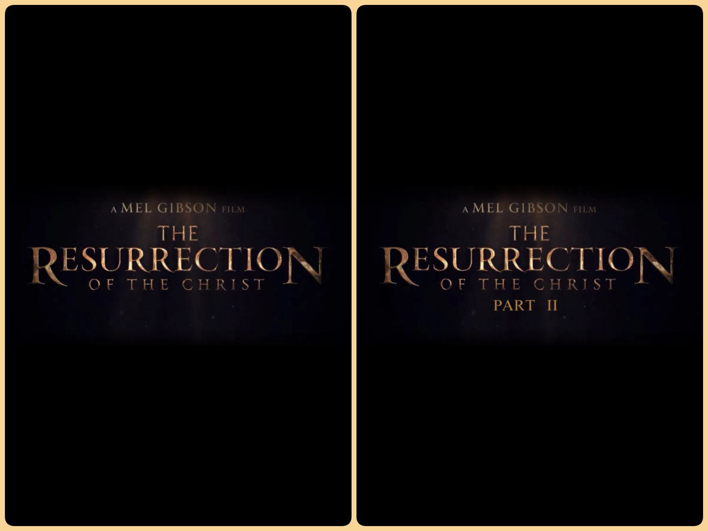 Resurrection of the Christ Gets Two-Part Release