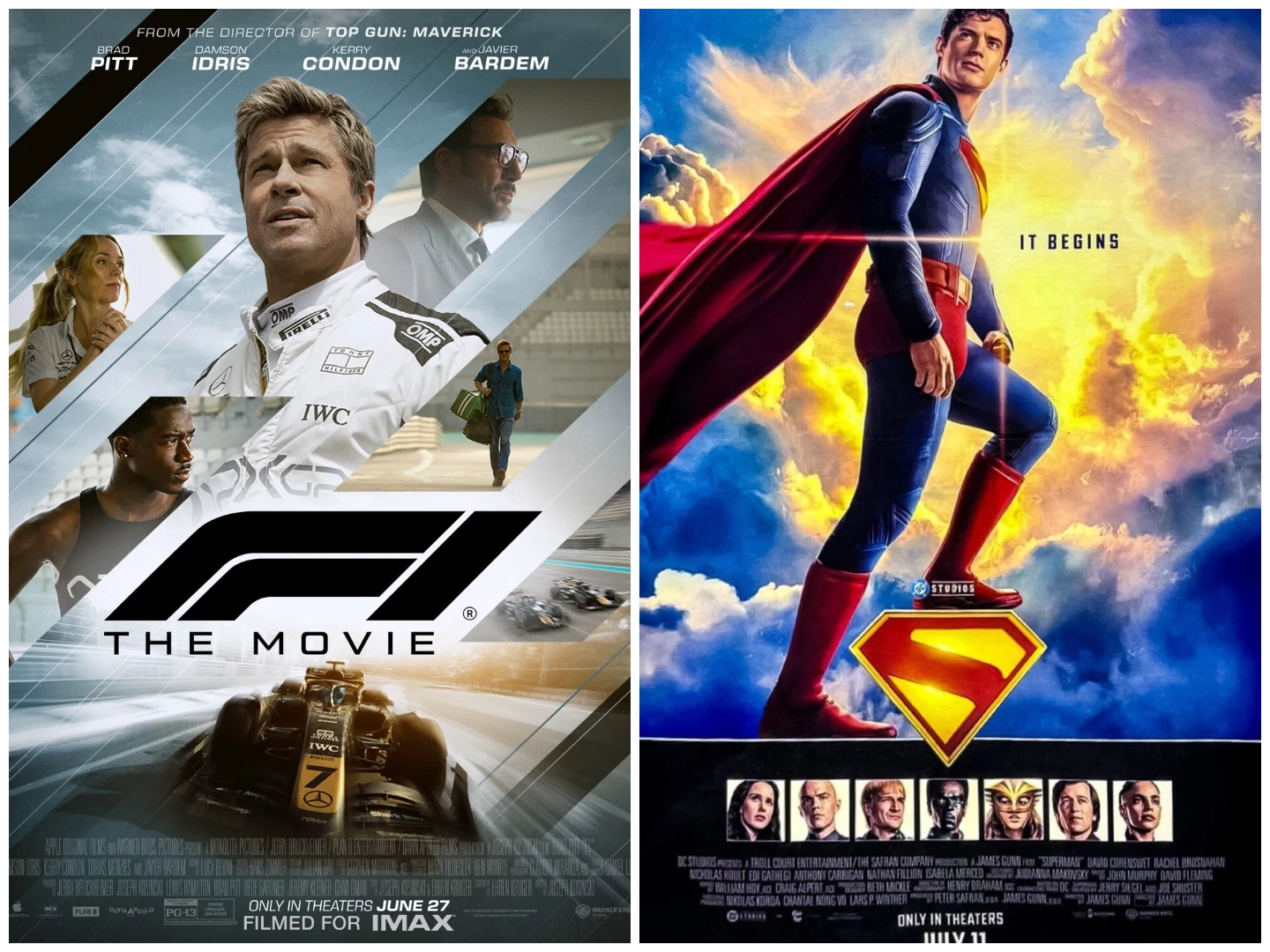 Superman Beats F1 at Global Box Office