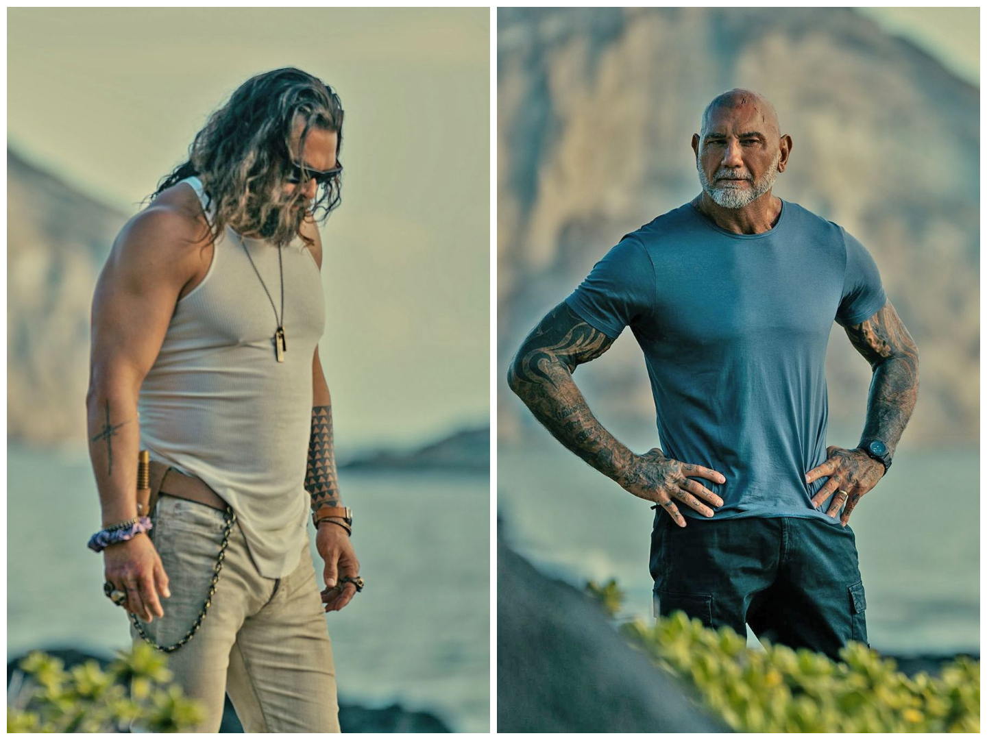 The Wrecking Crew Photos Tease Momoa And Bautista’s Bruised Brotherhood ...