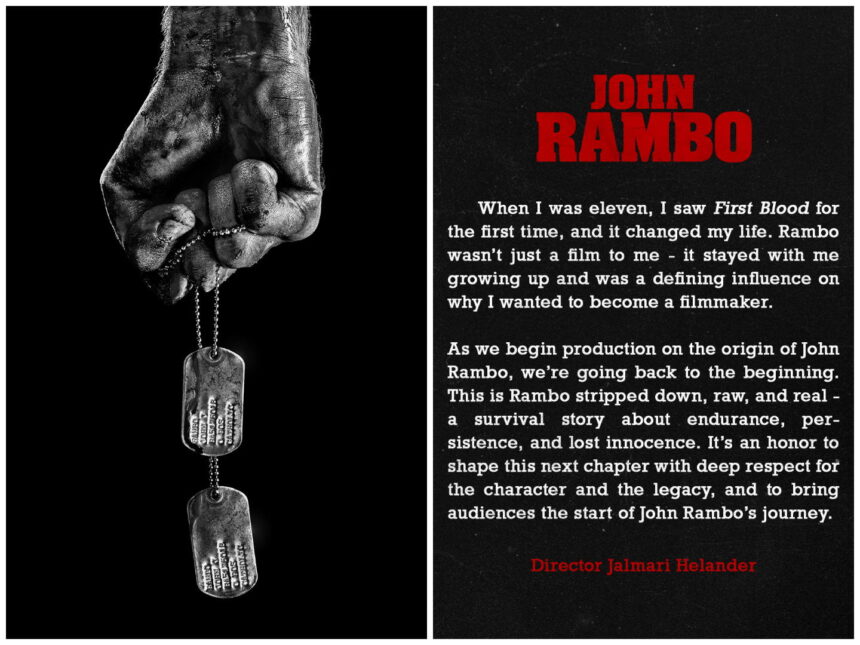 The Sisu Director Is Making a Rambo Origin Story—And the First Look Is ...