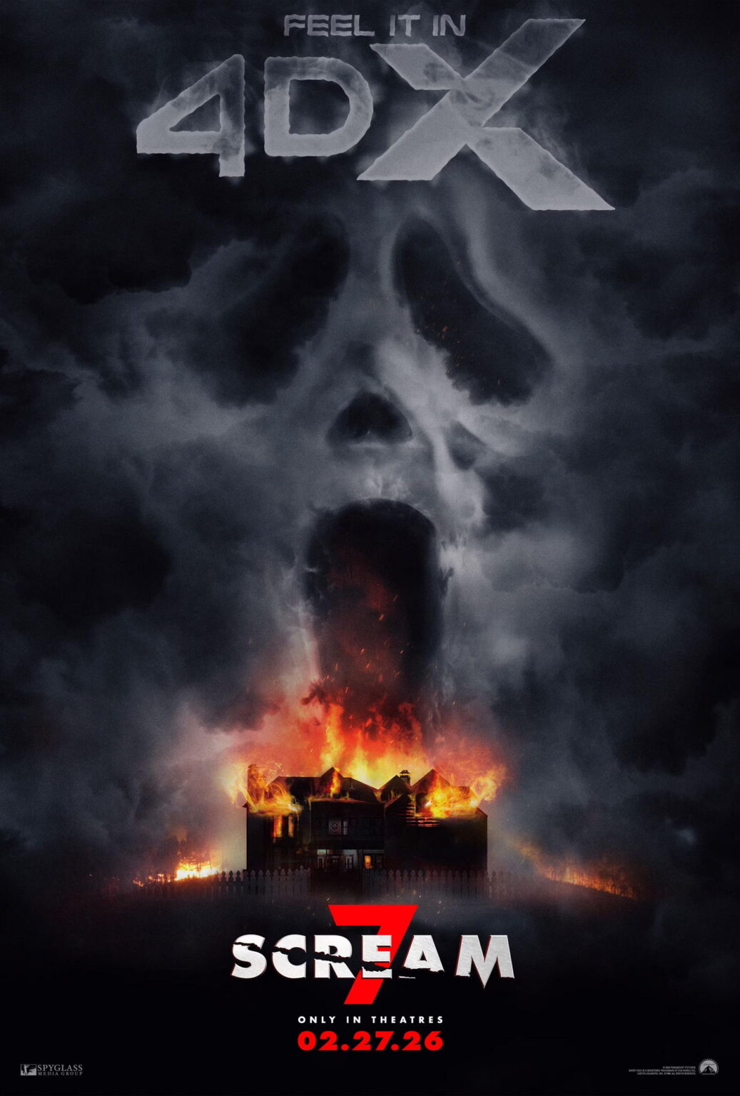 Scream 7 4DX Poster Turns Ghostface Into Living Nightmare - FilmoFilia
