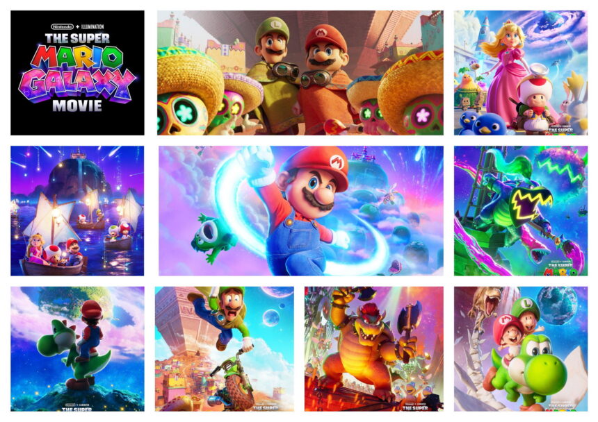 10 Super Mario Galaxy Movie Posters Reveal A Sequel Aiming For Infinity ...