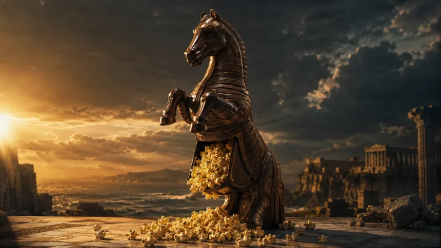 The Odyssey Trojan Horse Bucket Turns Nolan Marketing Into Mythology ...